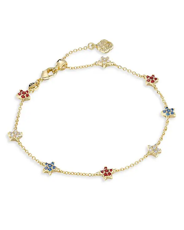 Kendra Scott Sierra Star Crystal Chain Bracelet - Multi/gold