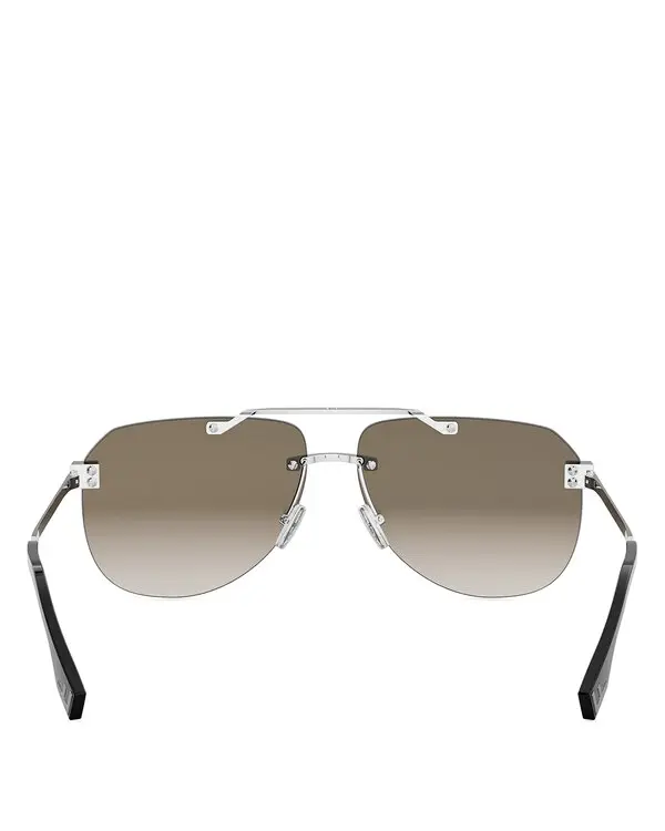 Fendi Men\'s Women’s Unisex Palladium Gold Sunglasses Fendi Unisex Women main image 3