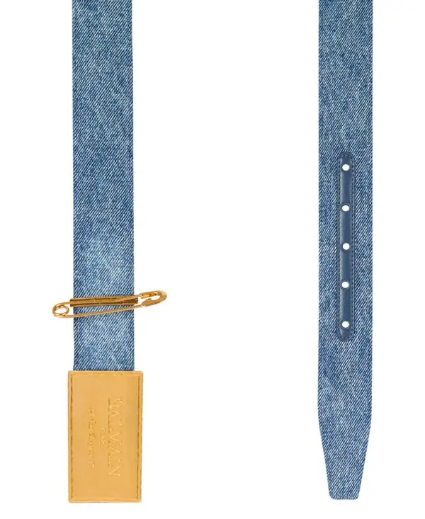 Balmain
Calfskin Leather Denim Belt W/ Safety Pin Balmain | Accessories | Balmaincalfskin Leather Denim Belt W  main image 3