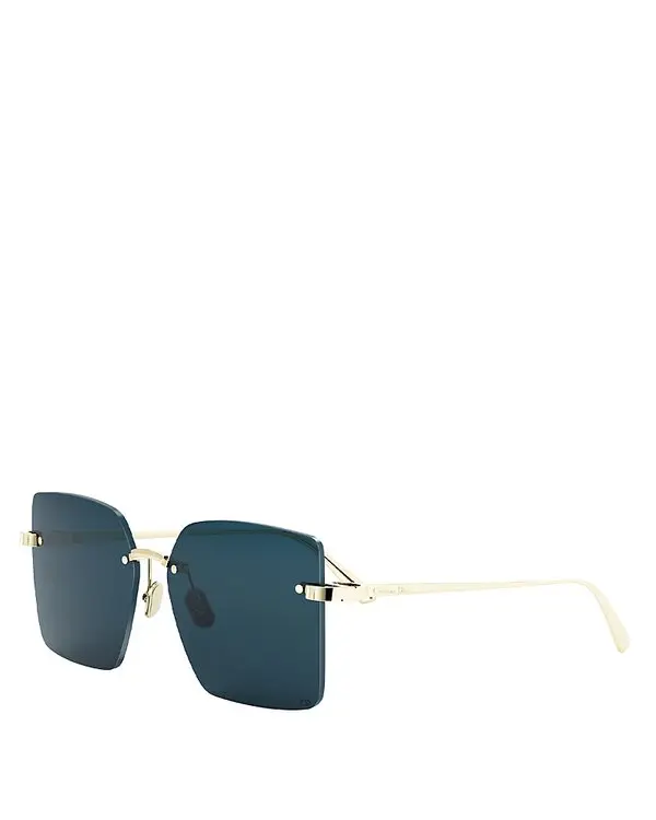 Dior Cdior S3u 60mm Square Sunglasses - Gold/blue