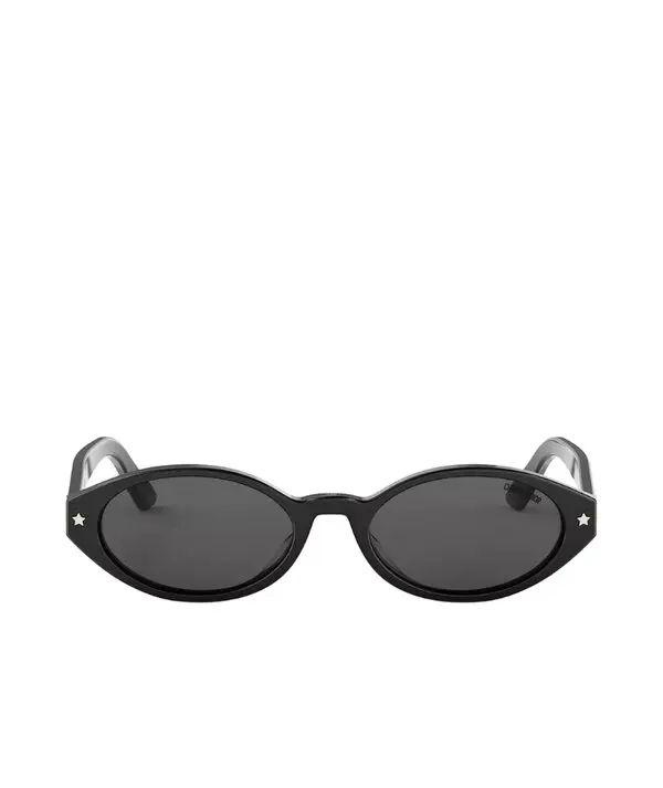 Dior Pacific R1i Oval Sunglasses - Black/smoke