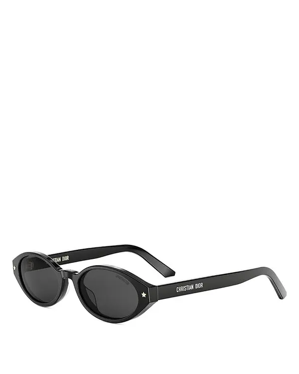 Dior Pacific R1i Oval Sunglasses - Black/smoke