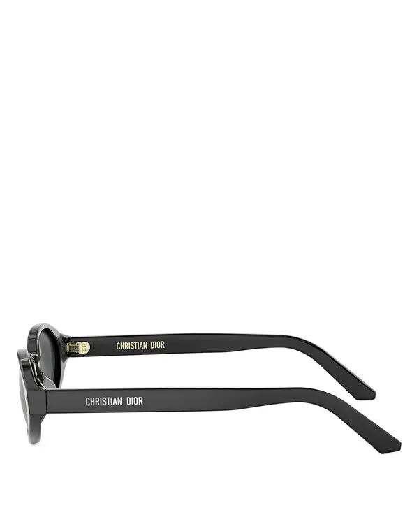 Dior Pacific R1i Oval Sunglasses - Black/smoke