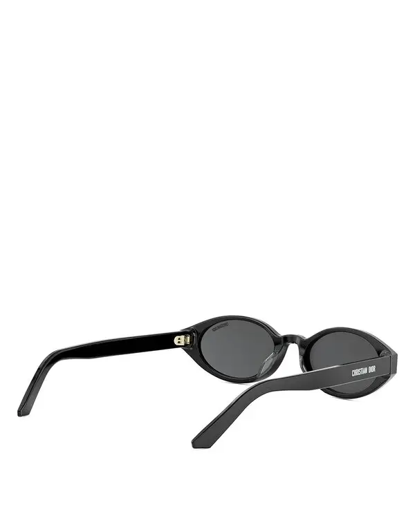 Dior Pacific R1i Oval Sunglasses - Black/smoke