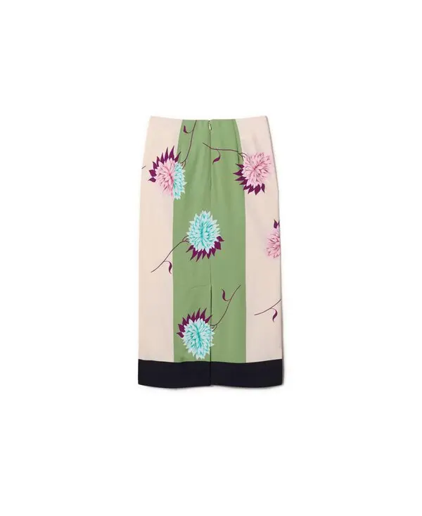 La DoubleJ Pencil Skirt With Floral Print