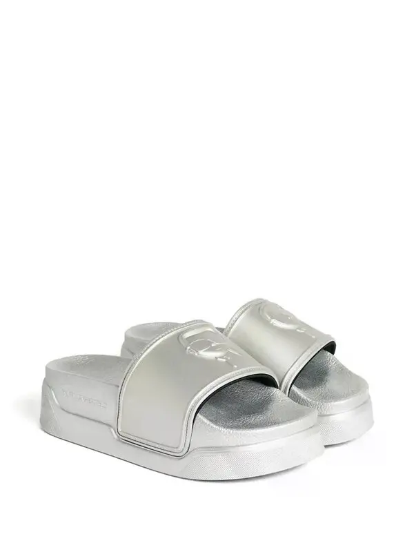 Karl Lagerfeld Logo-embossed Slides