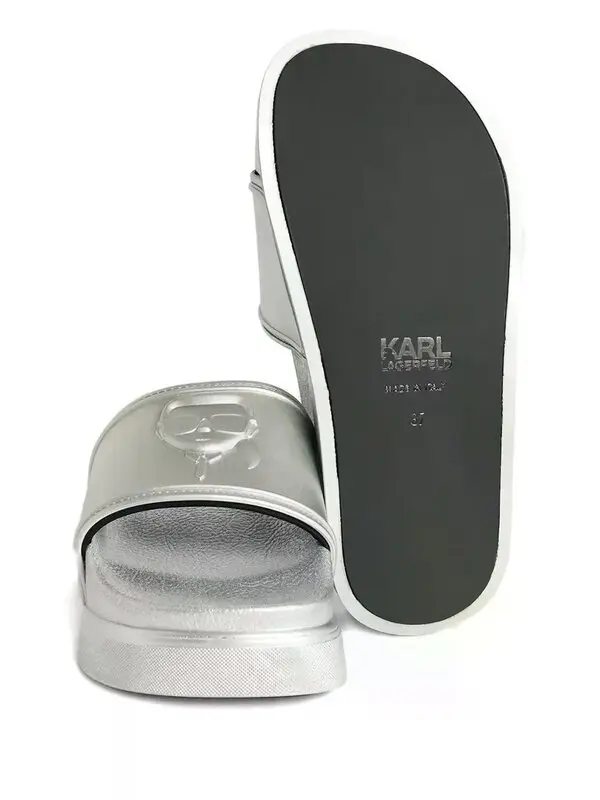 Karl Lagerfeld Logo-embossed Slides