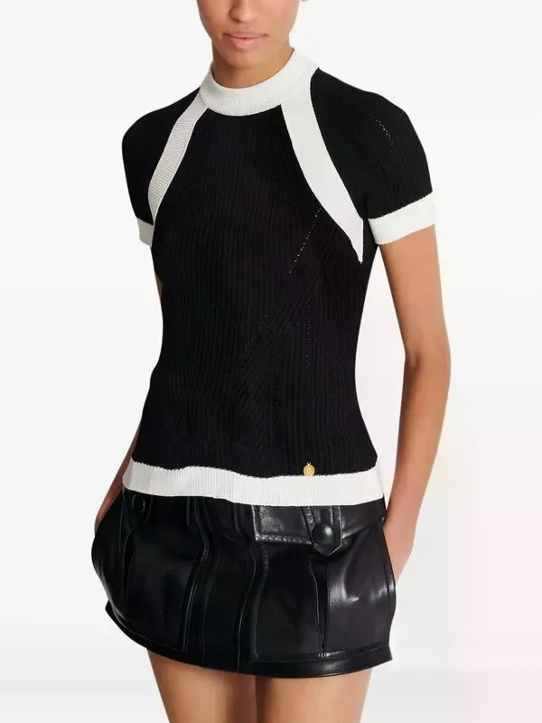 Balmain Short-sleeved Knit Top