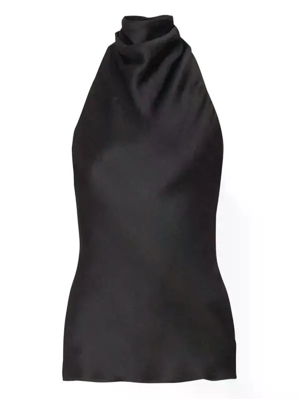 Balmain Halterneck Backless Top - Black