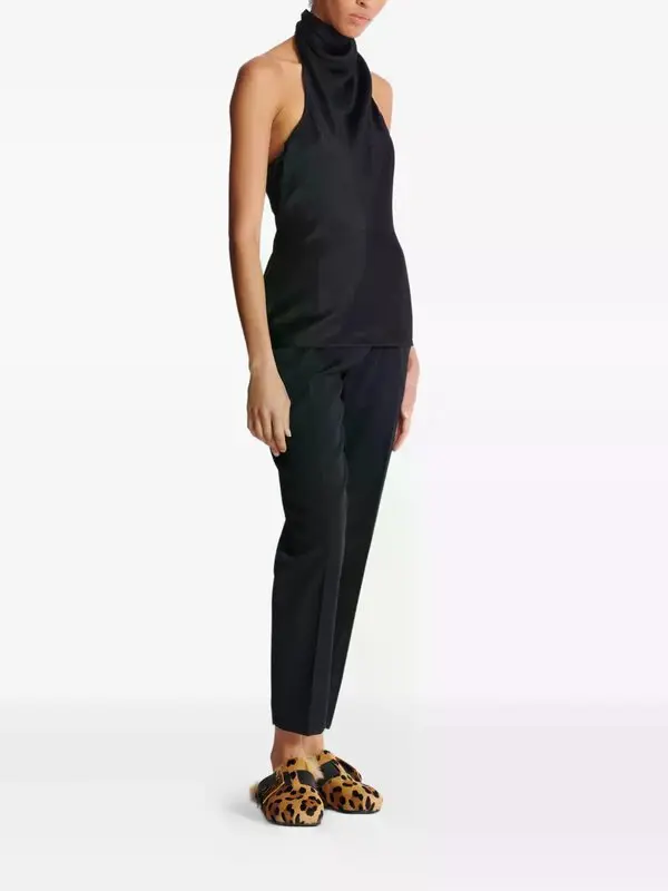 Balmain Halterneck Backless Top - Black