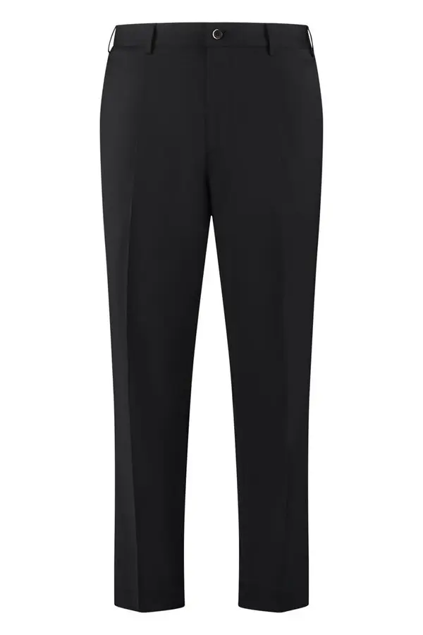 THE (ALPHABET) Wool Blend Tailored Trousers - Black