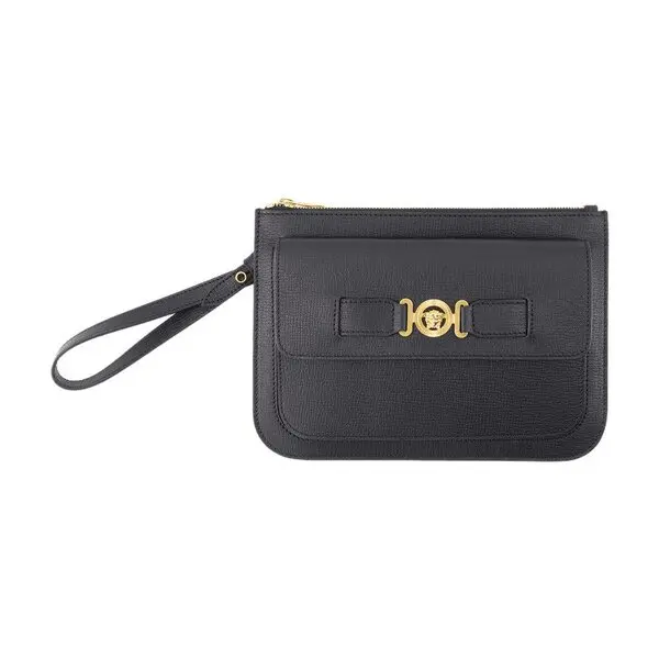 Versace Small Medusa Biggie Clutch - Black