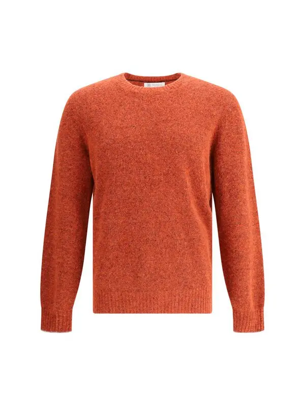 Brunello Cucinelli Cashmere Turtleneck Sweater - Orange
