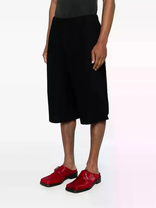 Issey Miyake Cotton Shorts - Black