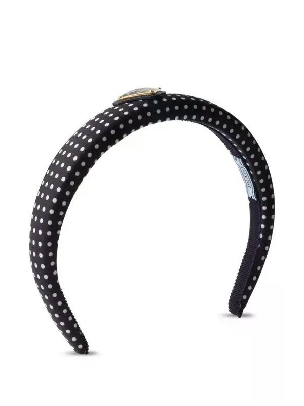 Prada Polka-dot Headband - Blue