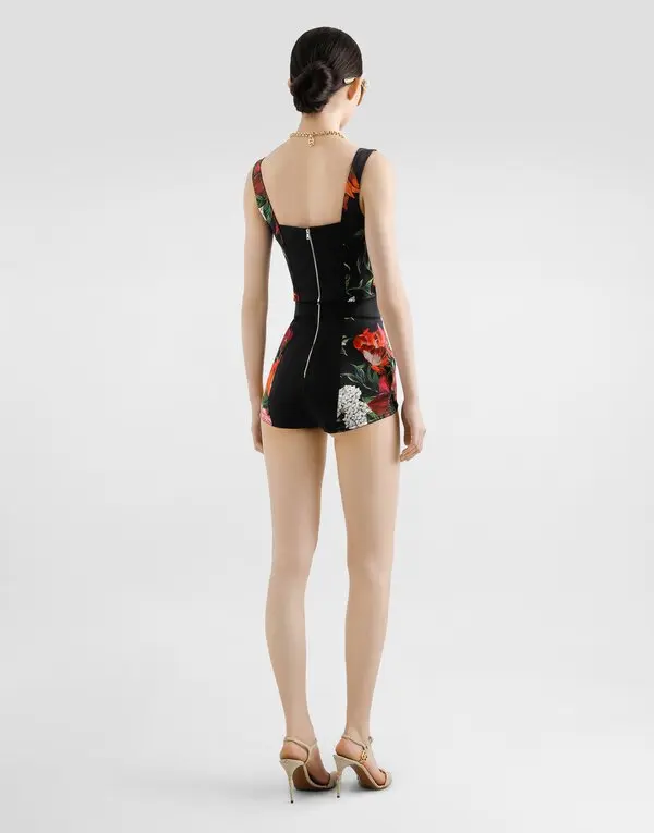 Dolce & Gabbana Floral- Satin Corset