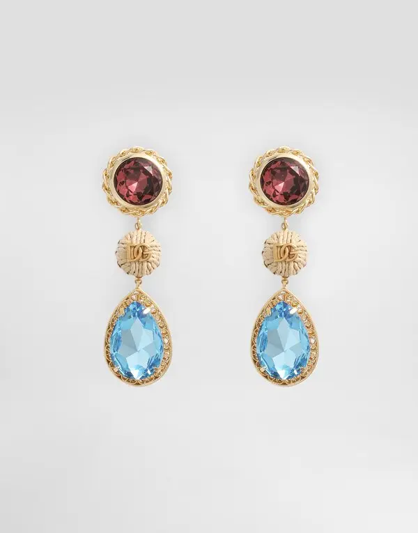 Dolce & Gabbana Rhinestone Clip-on Earrings - Multicolor