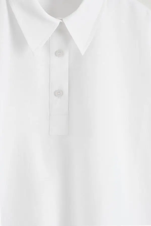 Cos Rounded Linen-cotton Shirt Dress