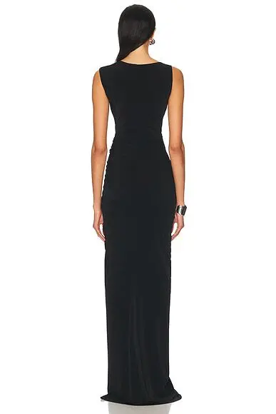 SID NEIGUM Gathered Belt Dress