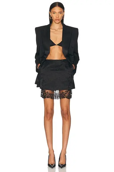 Saint Laurent Triangle Bra - Noir