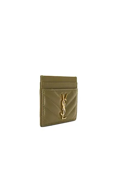 Saint Laurent Credit Card Case - Strong Moss