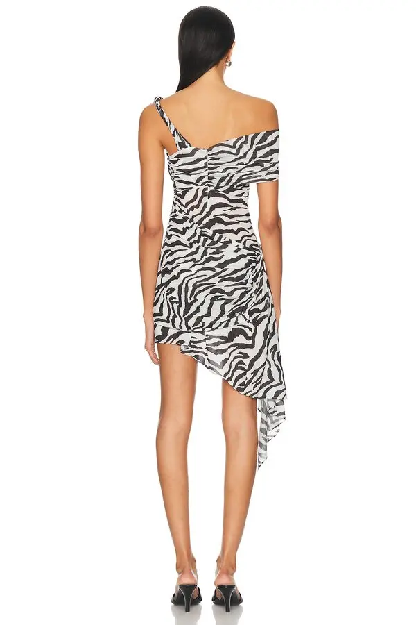 Ronny Kobo X Revolve Izel Off-shoulder Dress - Zebra