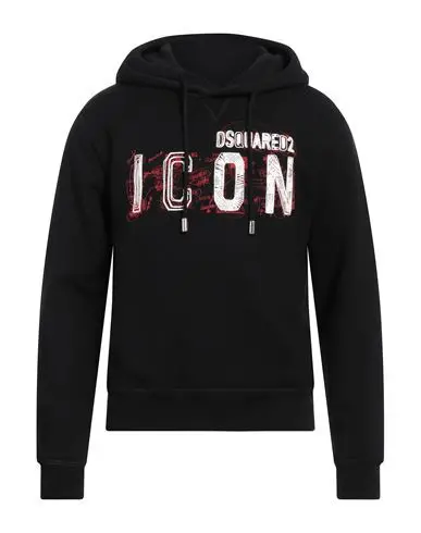 Dsquared2 Cotton Blend Hoodie - Black
