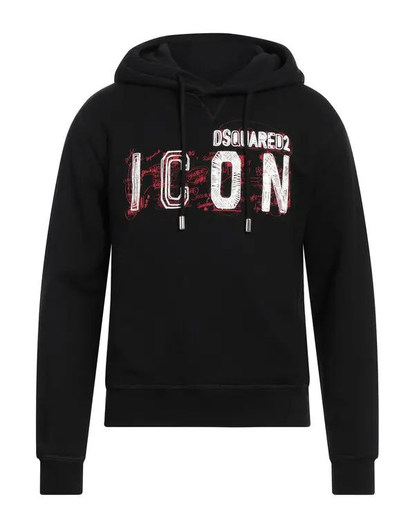 Dsquared2 Cotton Blend Hoodie - Black