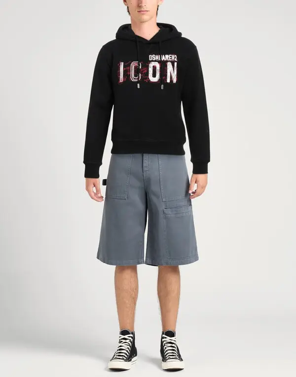 Dsquared2 Cotton Blend Hoodie - Black