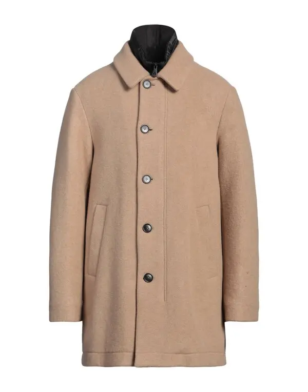 Peuterey Coat In Wool Blend - Beige