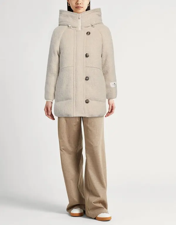 Peuterey Puffer Jacket In Virgin Wool And Alpaca Wool