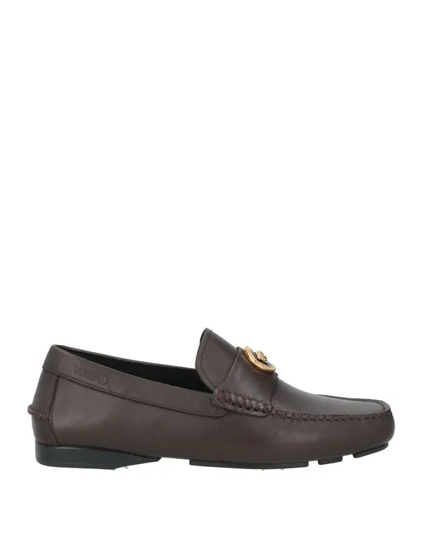 Versace Leather Driving Loafers