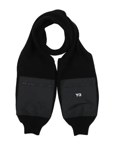 Y3 Adidas Yohji Yamamoto Scarf Recycled Polyamide, Wool, Polyamide, Elastane - Black