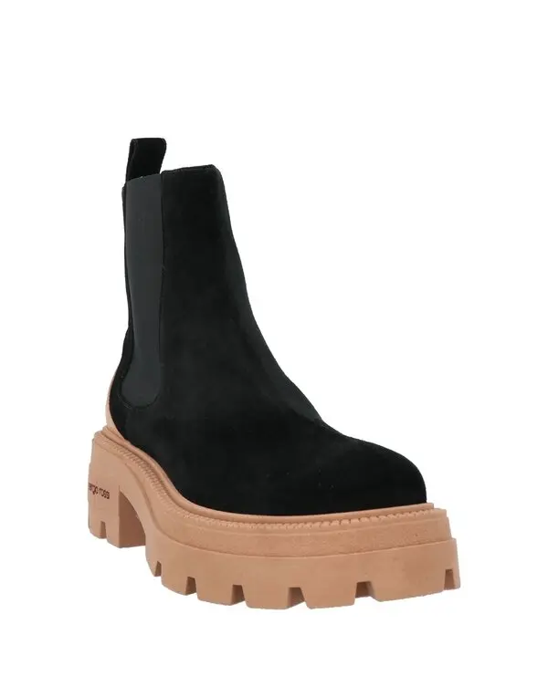 SERGIO ROSSI Ankle Boots In Cowhide - Black