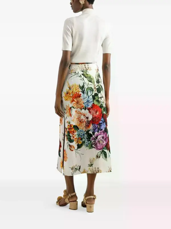 Dolce & Gabbana Silk Knitted Top - White