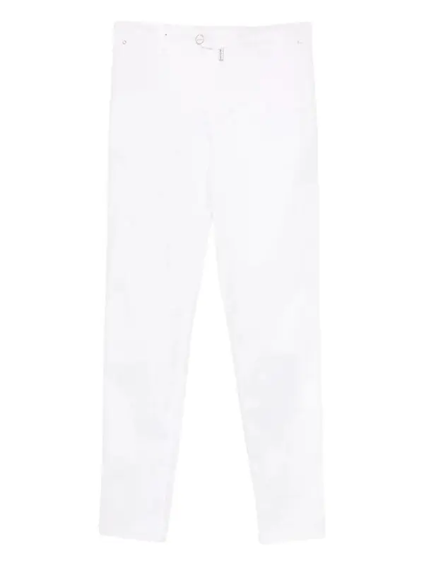 Kiton Logo-patch Trousers - White