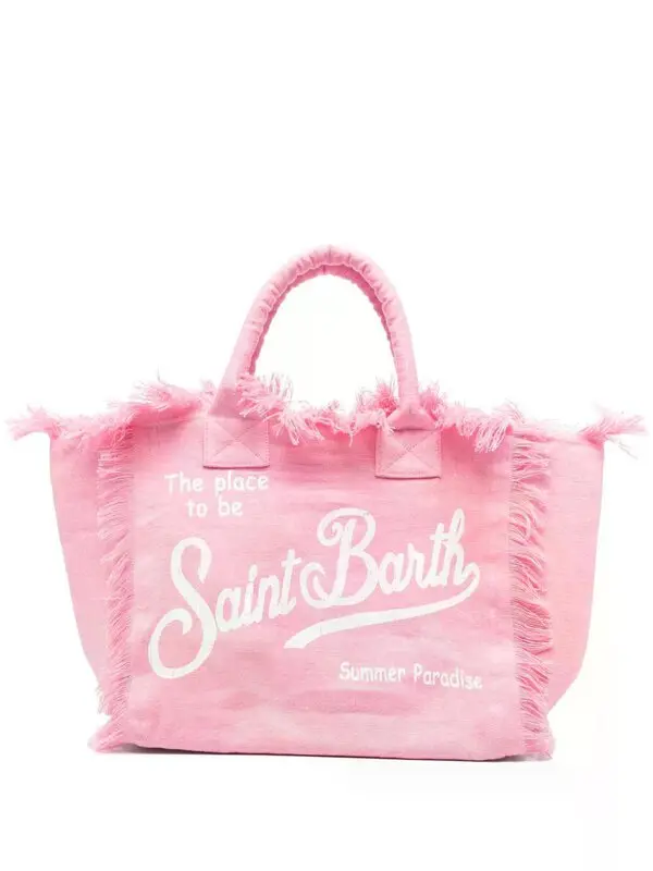 MC2 SAINT BARTH Linen Tote Bag - Pink