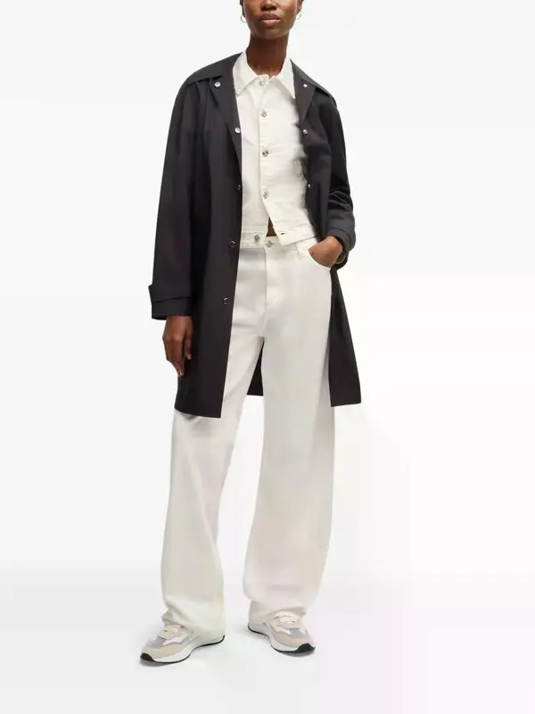 BOSS Skylar Suede-paneling Sneakers - White