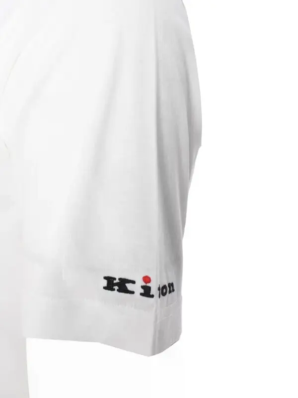Kiton Logo-embroidered T-shirt