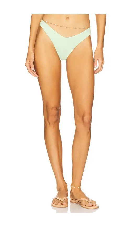 Peixoto Shelley Cheeky Bikini Bottom - Matcha Latte