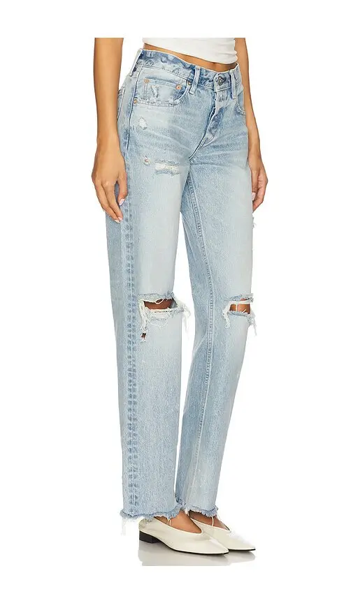 Moussy Vintage Odessa Straight-low Jeans