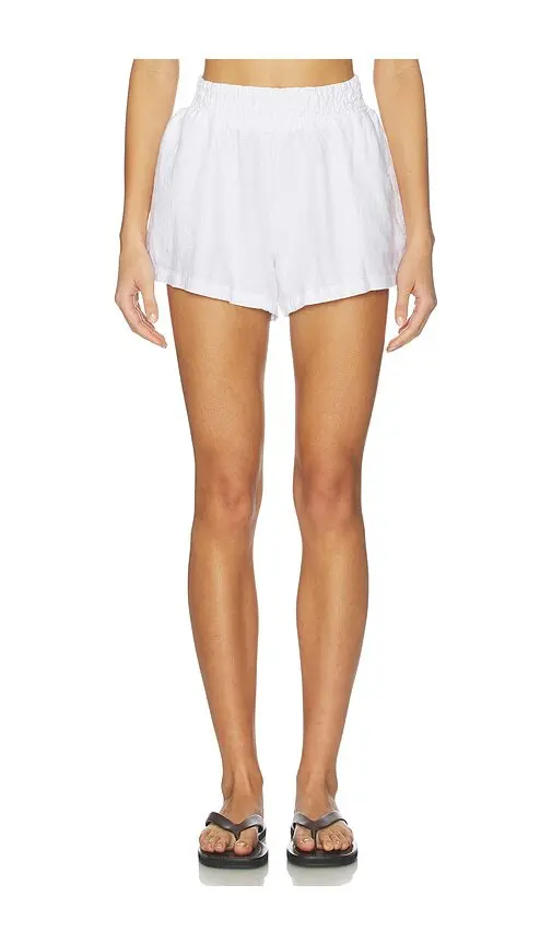 PQ SWIM Amira Linen Short - White