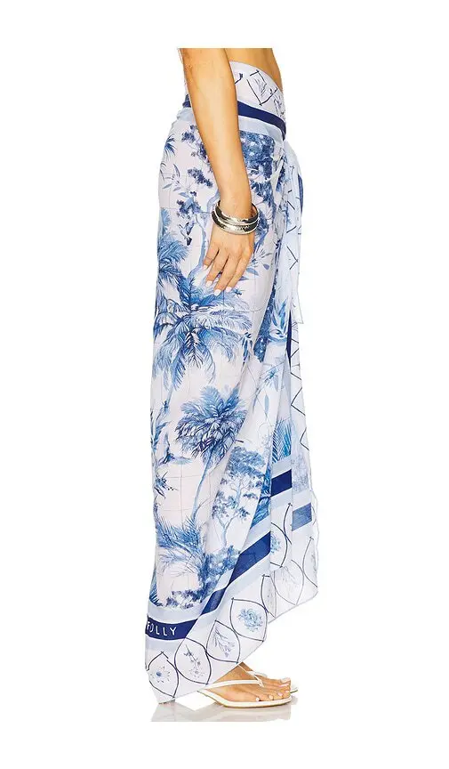 Seafolly Marbella Sarong In Blue