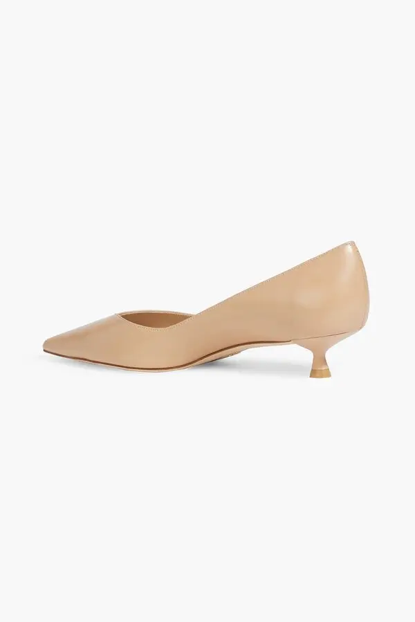 STUART WEITZMAN Eva 35 Leather Pumps - Sand