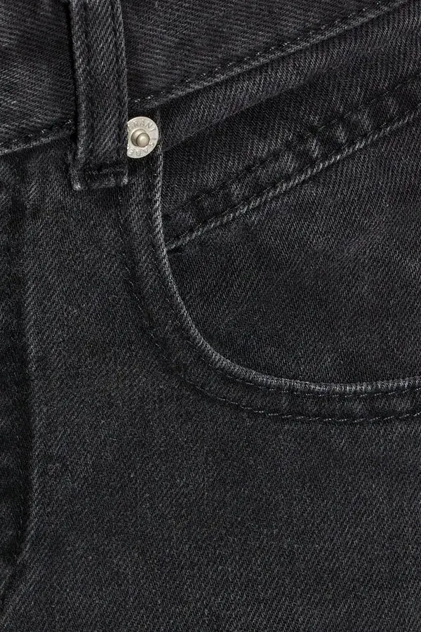 MARANT ETOILE Vanda High-rise Straight-leg Jeans - Charcoal