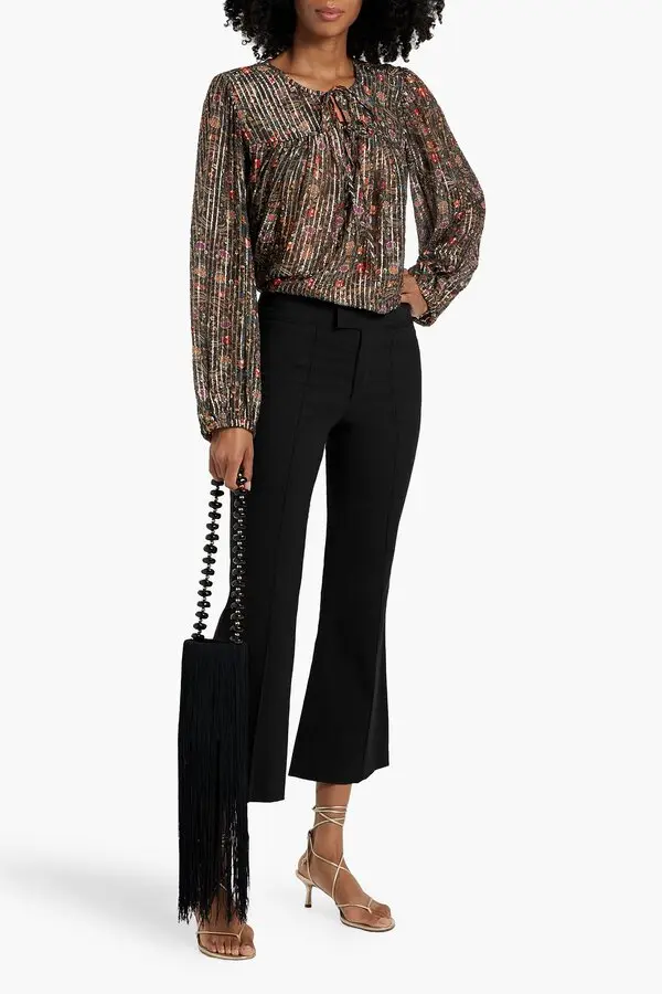 Isabel Marant Étoile Ametissa Printed Blouse - Black