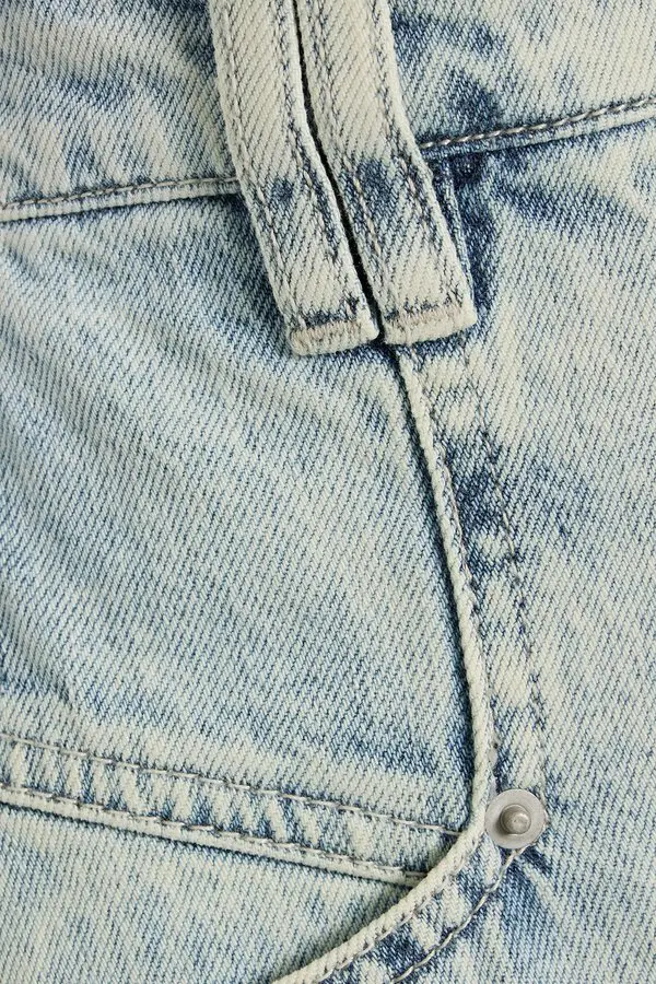 Isabel Marant Étoile Pomano Faded Denim Midi Skirt - Light Denim