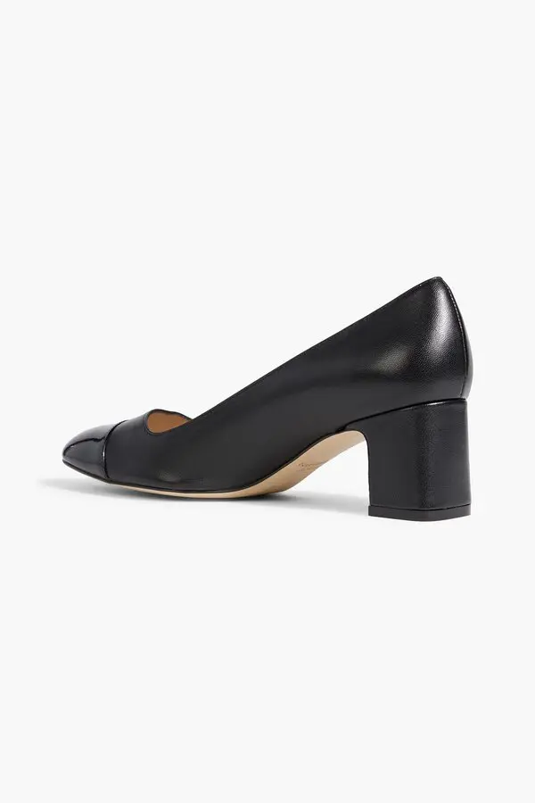 STUART WEITZMAN Pumps In Leather And Patent Leather - Black