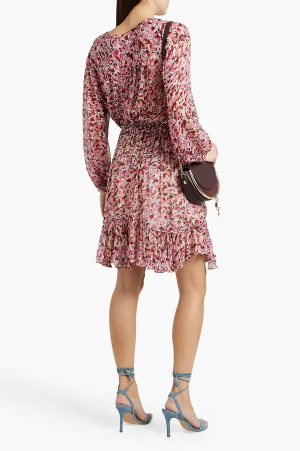 MARANT ETOILE Frejus Printed Crepon Skirt