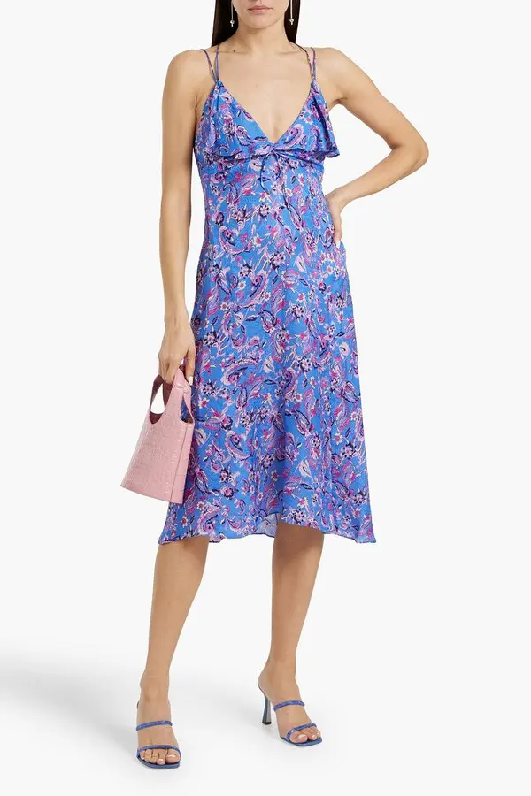 Isabel Marant Étoile Paysa Floral-print Jacquard Midi Dress